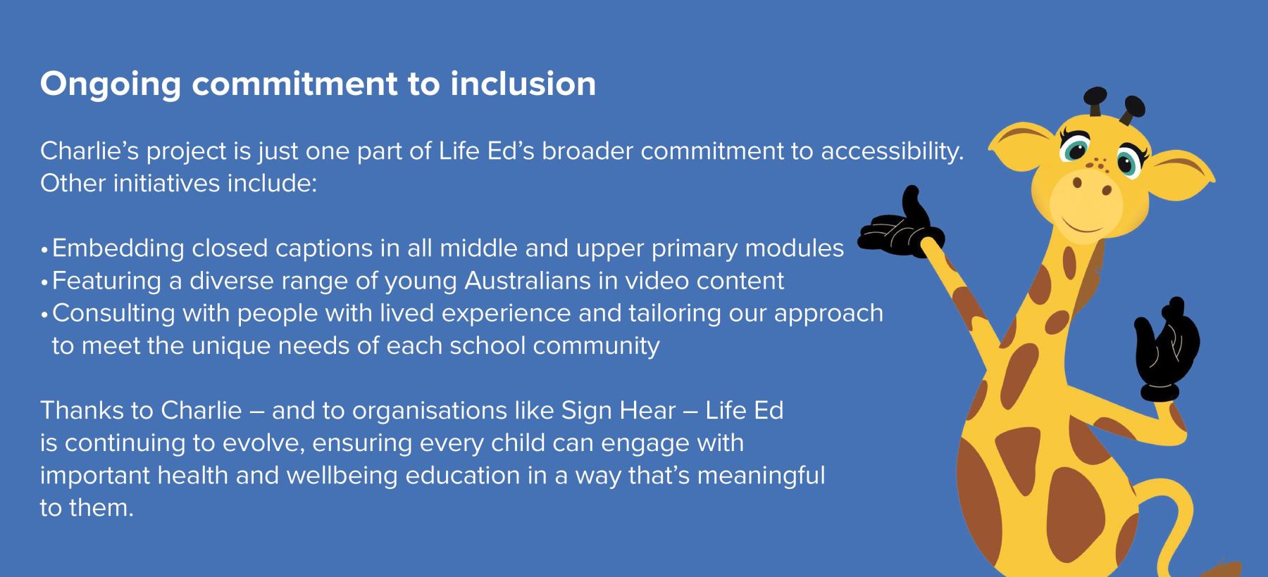 Healthy Harold goes Auslan with Charlie’s help | Life Ed Qld